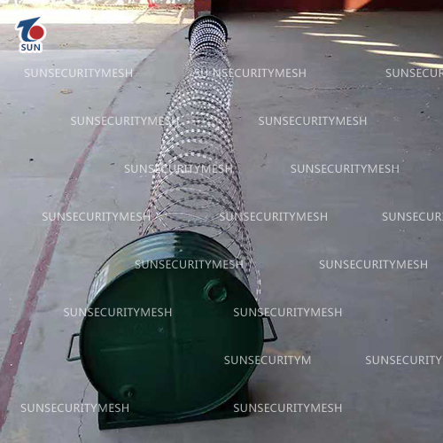 Mobile Razor Wire Security Barrier - Mobile Security Barrier